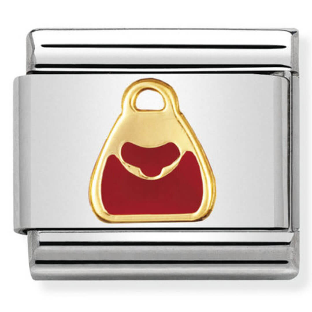 Nomination Gold Red Bag - Christopher George Jewellers