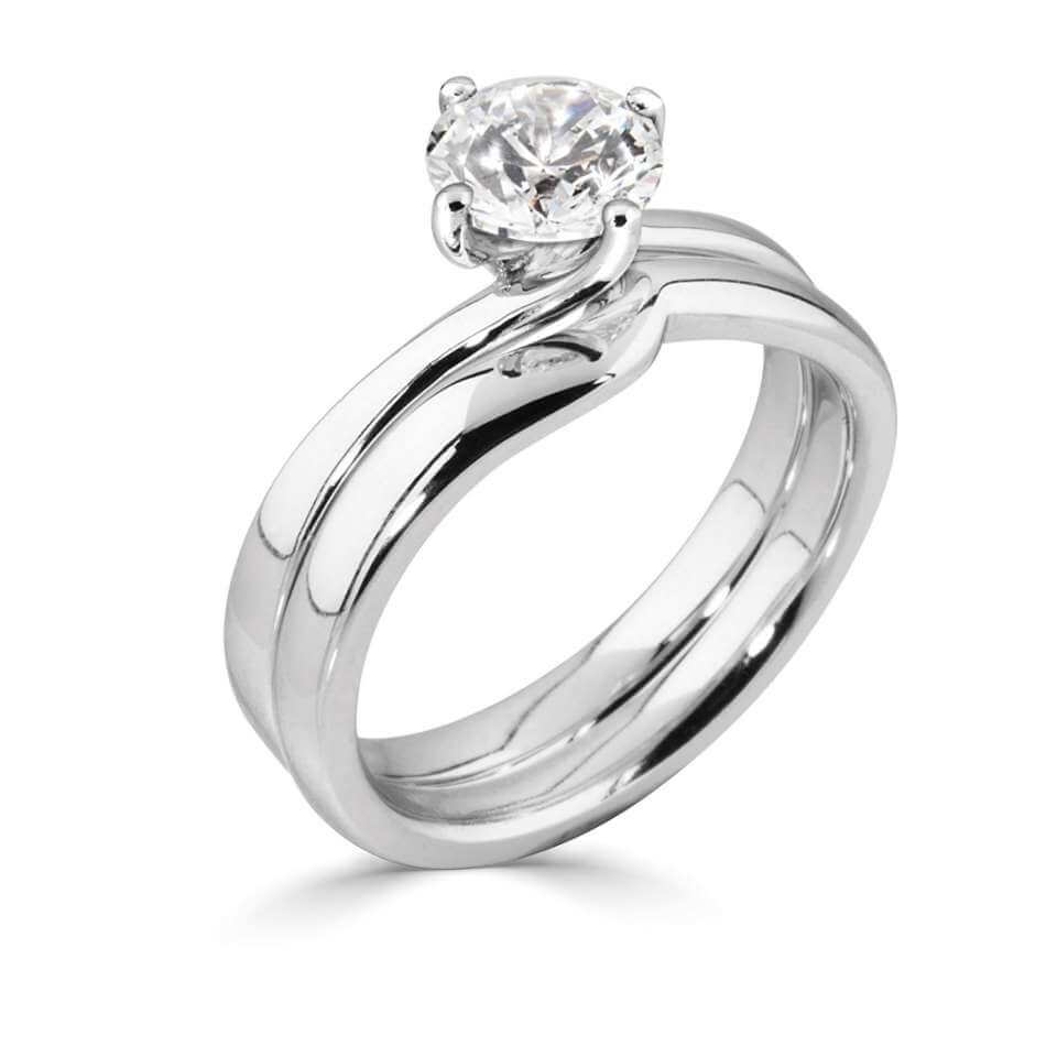 Destiny - Platinum Diamond engagement ring with 0.70ct Round Brilliant ...