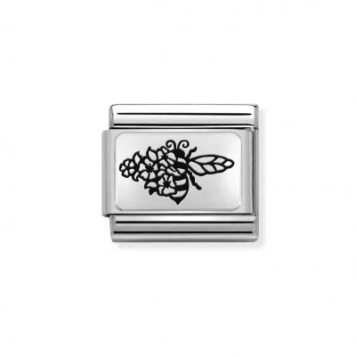 Nomination Silver Bee with Flowers - Christopher George Jewellers